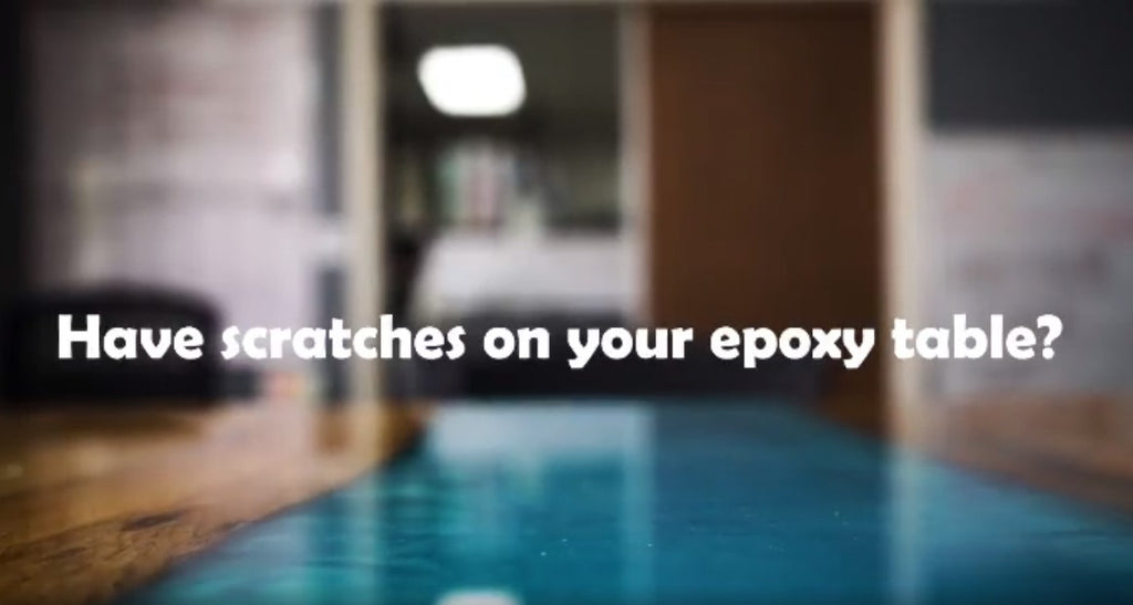 How to fix scratches on an epoxy resin table surface or bartop surface ...