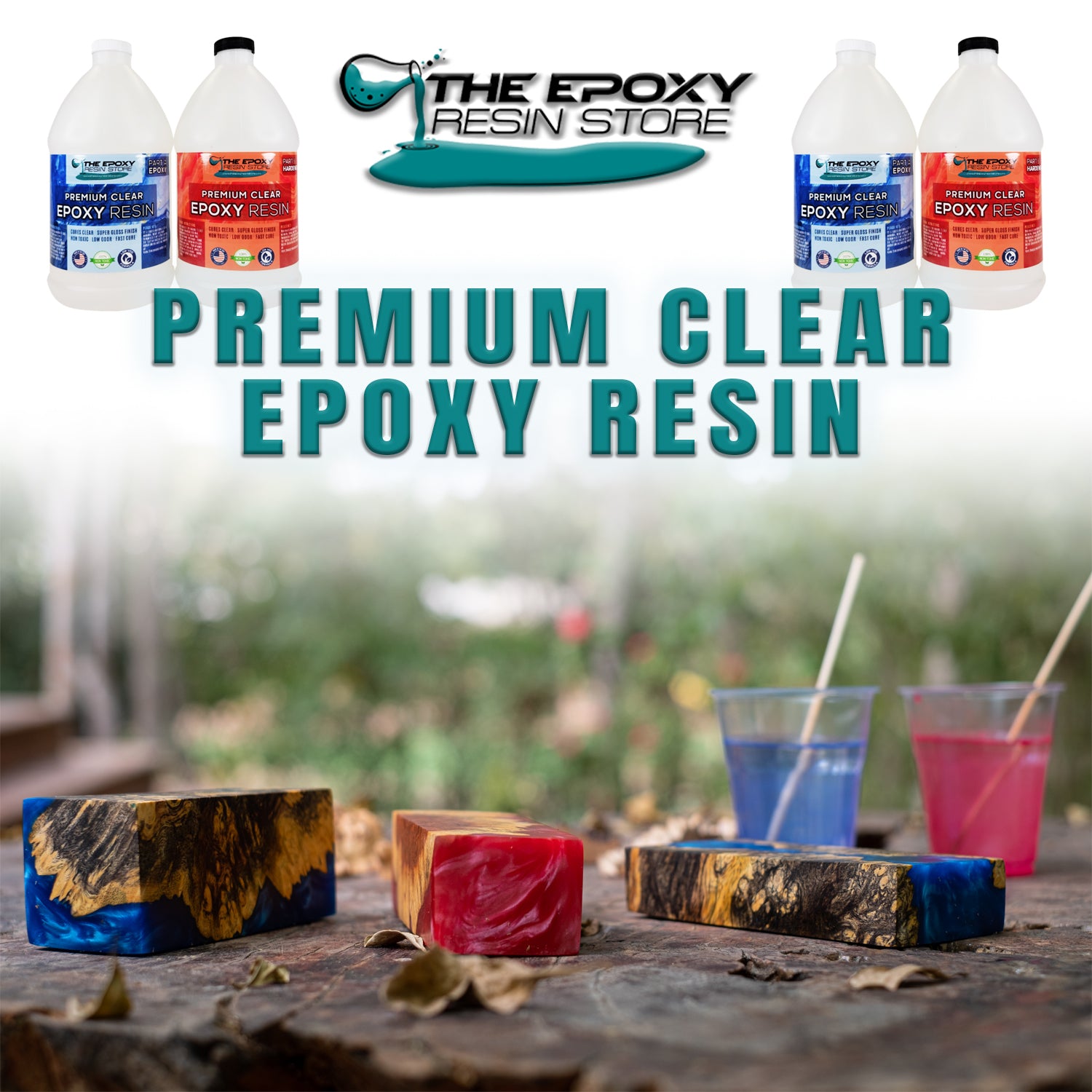 Best Clear Epoxy Resin, 1-1 Ratio, Self leveling, Non-Yellow, Low Odor ...