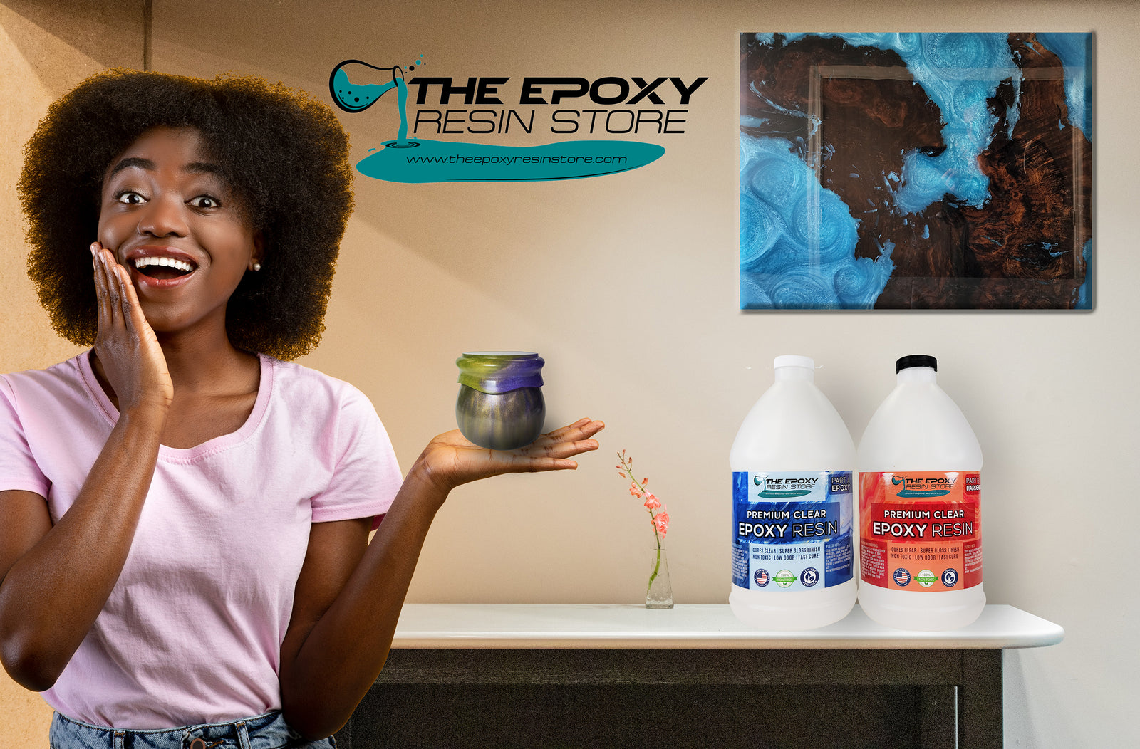 Best Clear Epoxy Resin 1 1 Ratio Self Leveling Non Yellow Low Odor The Epoxy Resin Store