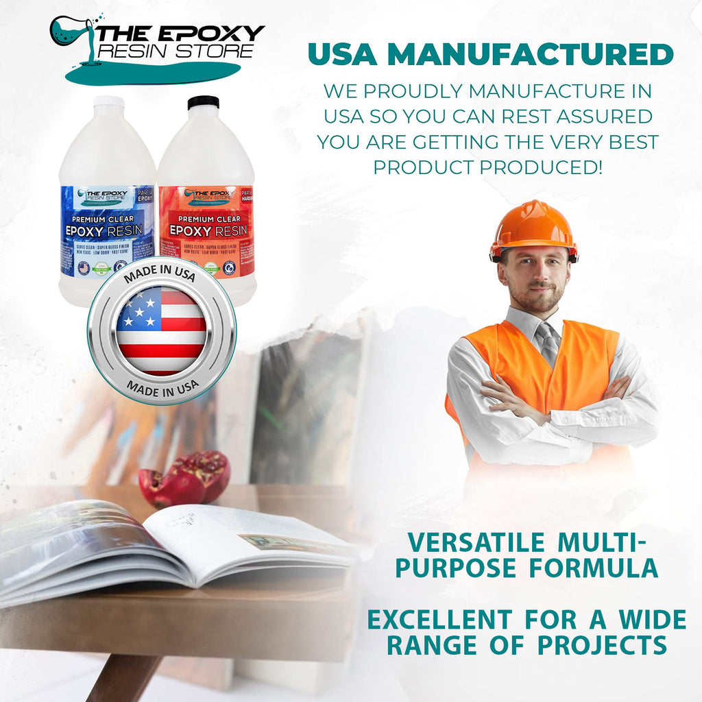Best Clear Epoxy Resin, 1-1 Ratio, Self leveling, Non-Yellow, Low Odor ...