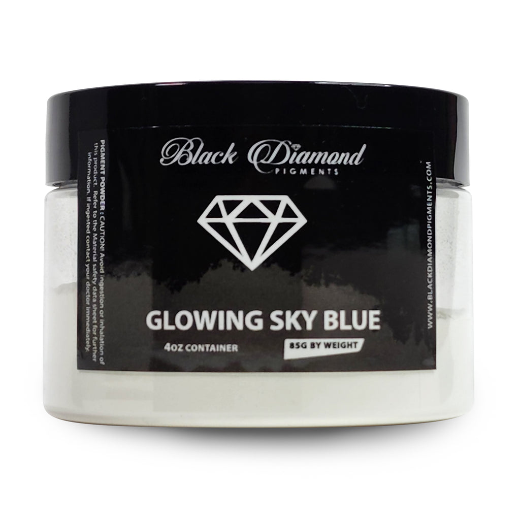 Glowing Sky Blue - Professional grade glow powder pigment – The Epoxy ...