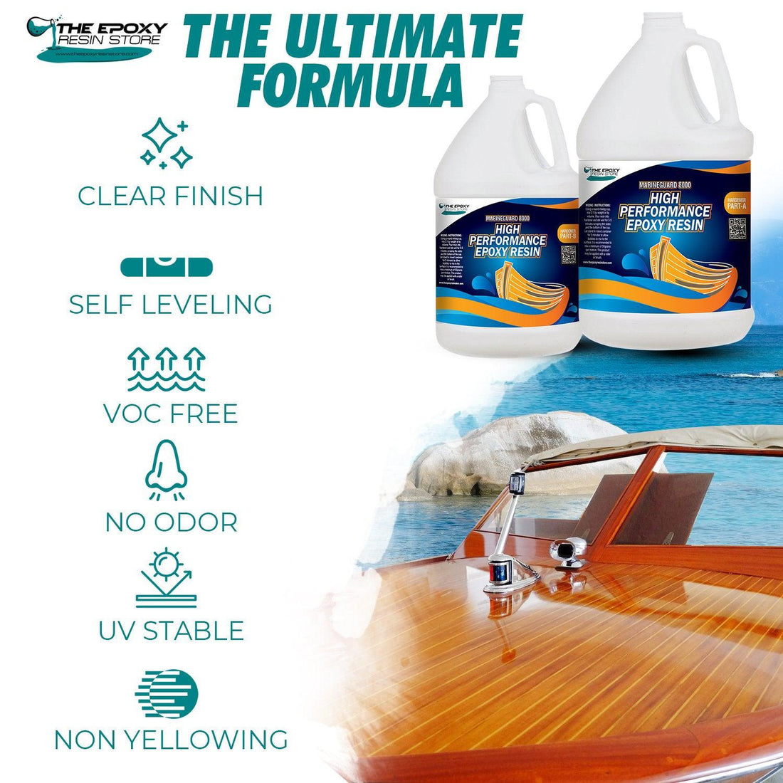Clear Epoxy Resin for Boat and Marine resin - Marineguard 8000 Marine ...