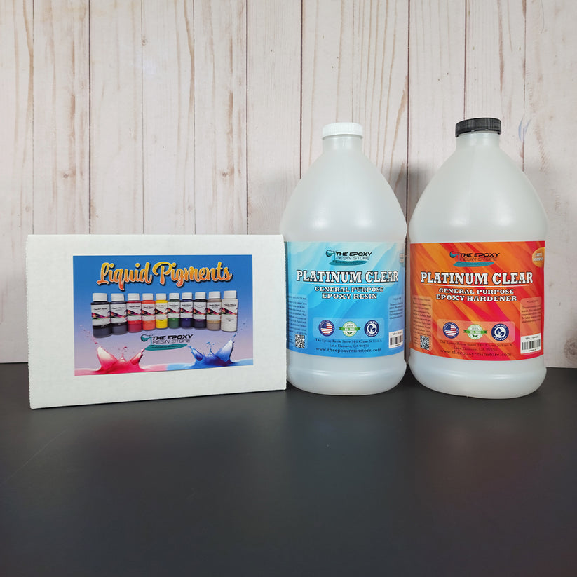 Epoxy Resin Crystal Clear 2 Part Kit for Super Gloss Finish - General ...