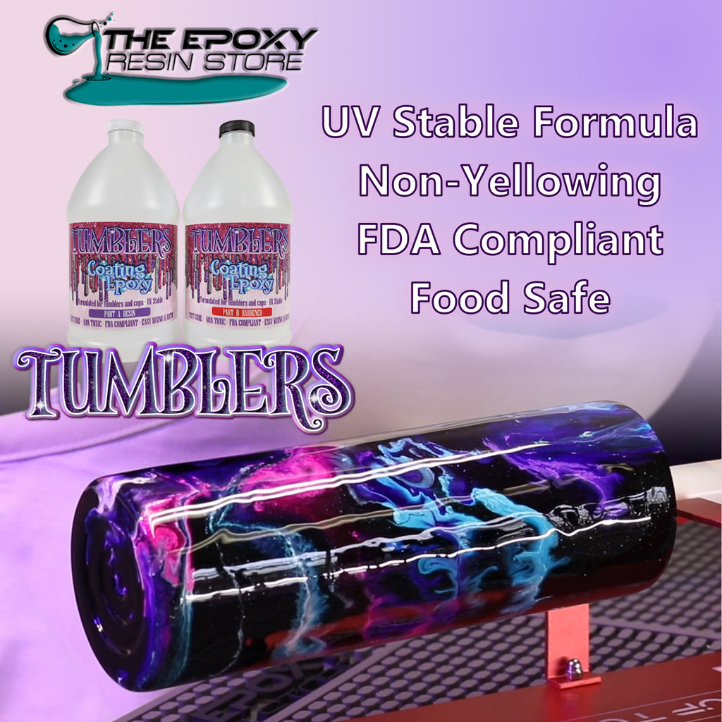 Tumblers Coating Epoxy Resin Kit | Clear High Gloss UV Resistant ...